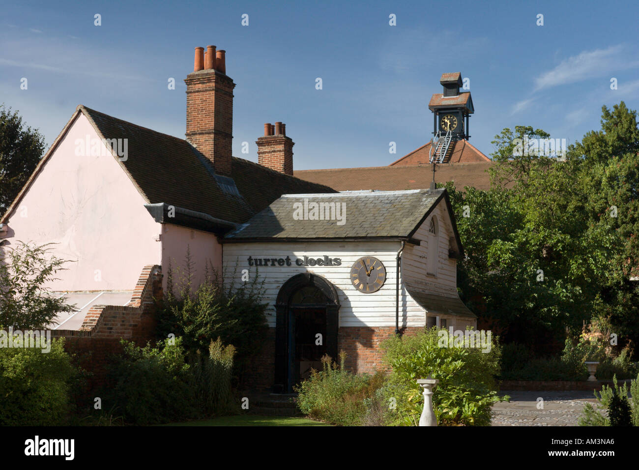 Tower clocks building at Tymperley clock museum Colchester Stock Photo ...