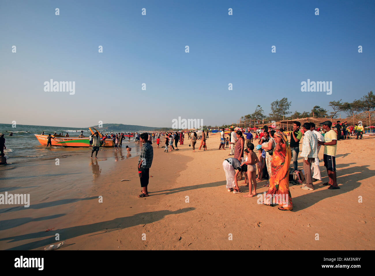 india north goa calangute beach Stock Photo - Alamy
