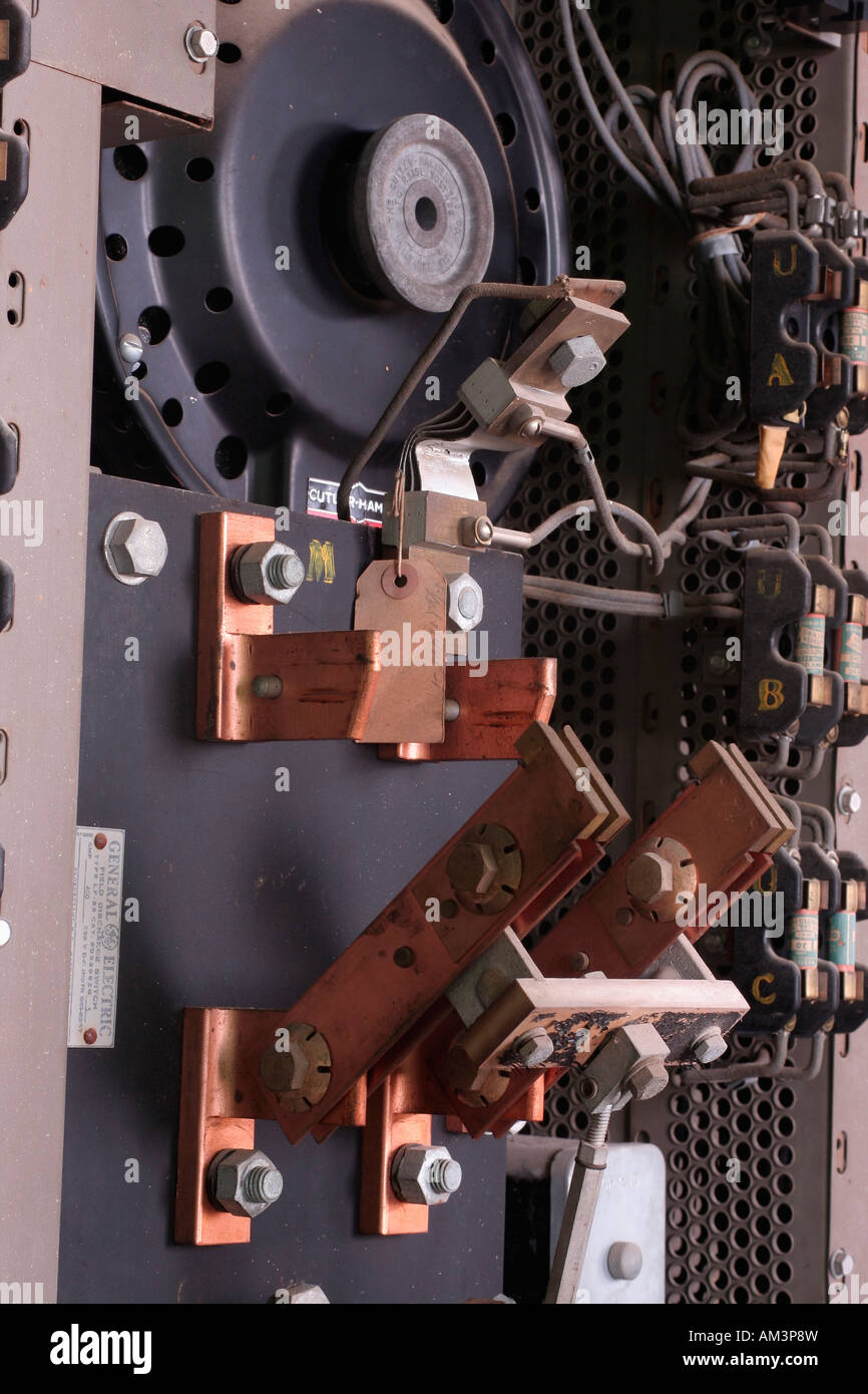 Switching gear at power station Stock Photo - Alamy