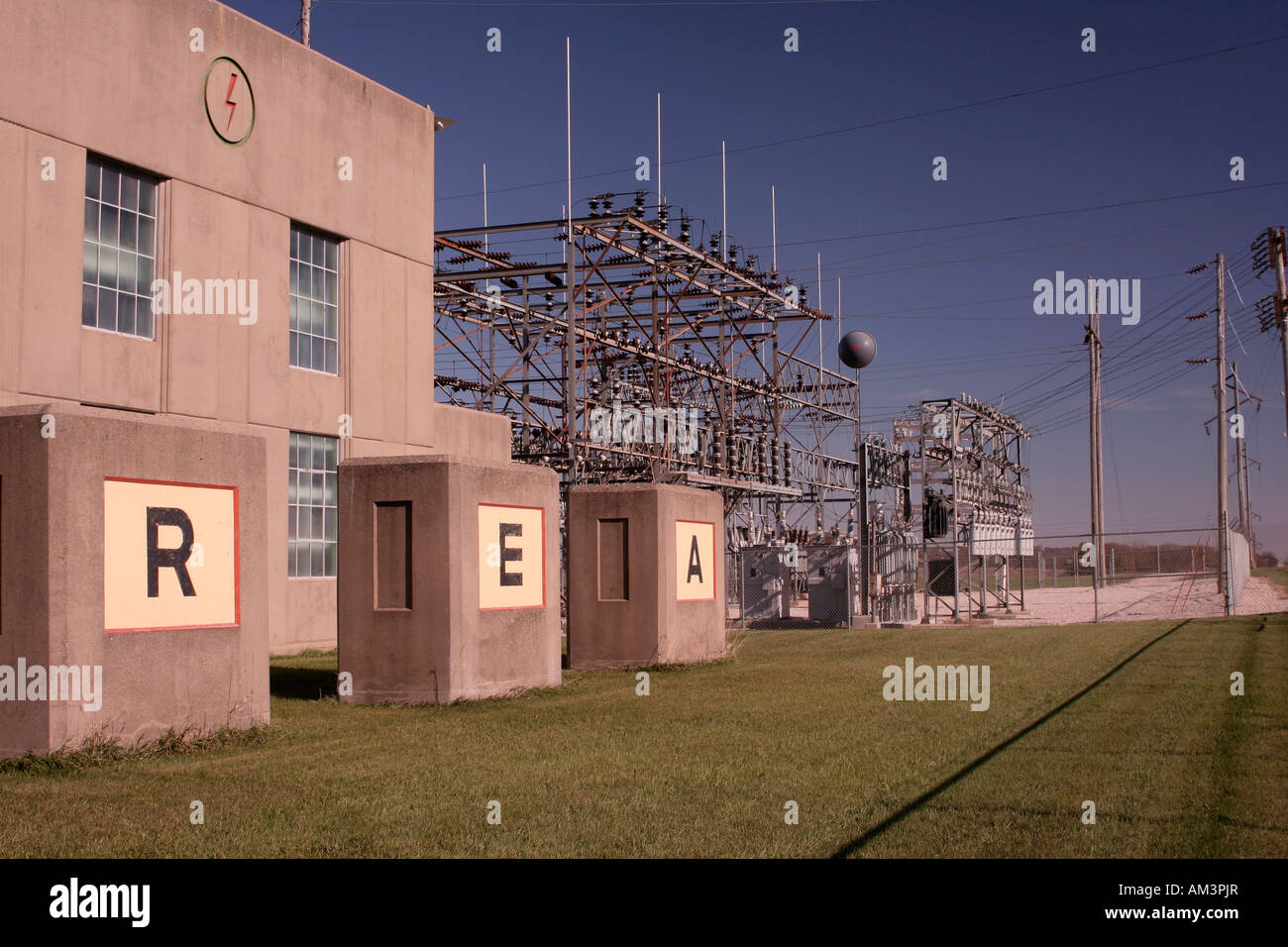 REA diesel power plant at Reeve Iowa Stock Photo - Alamy