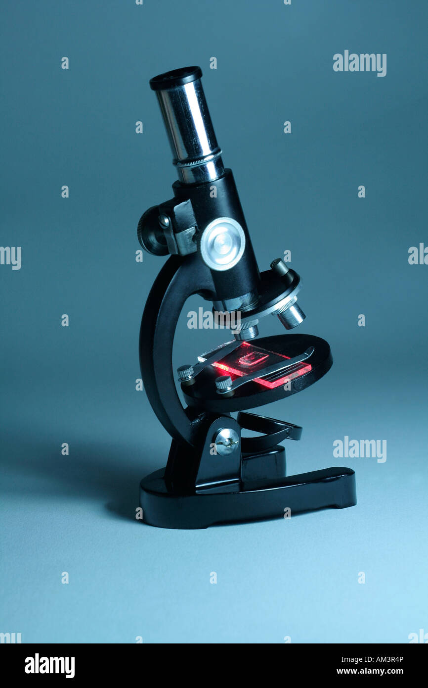 Small Optical microscope iconic of SCIENCE and LABORATORY Stock Photo ...