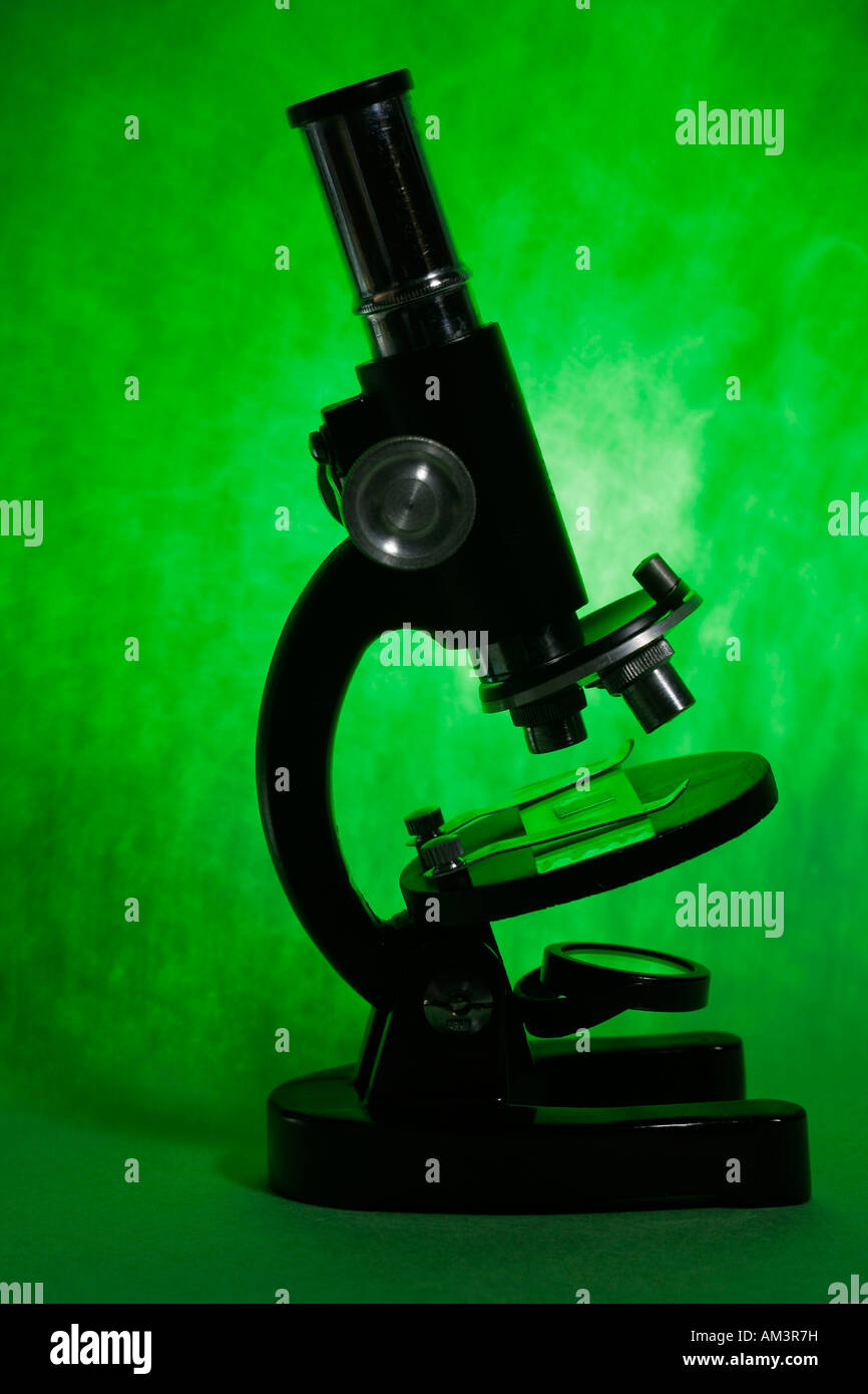 Old style optical microscope symbolic of SCIENCE Stock Photo - Alamy