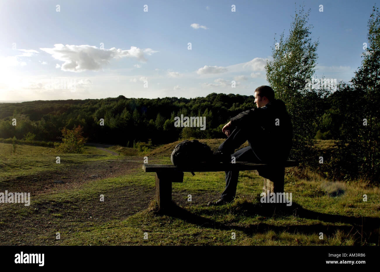 Rambler in the Countryside U K Stock Photo - Alamy