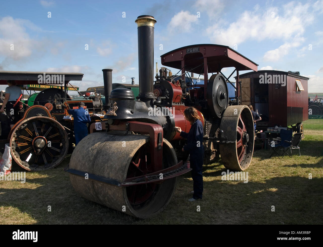 Steam rollers at the 2007 Great Dorset Steam Fair Blandford Forum ...