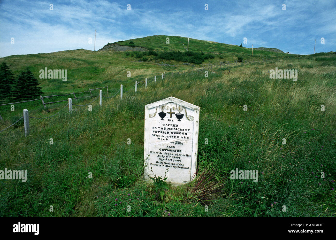 FERRYLAND OLD GENERAL CEMETERY ST JOHNS NEWFOUNDLAND CANADA LONE GRAVE ...