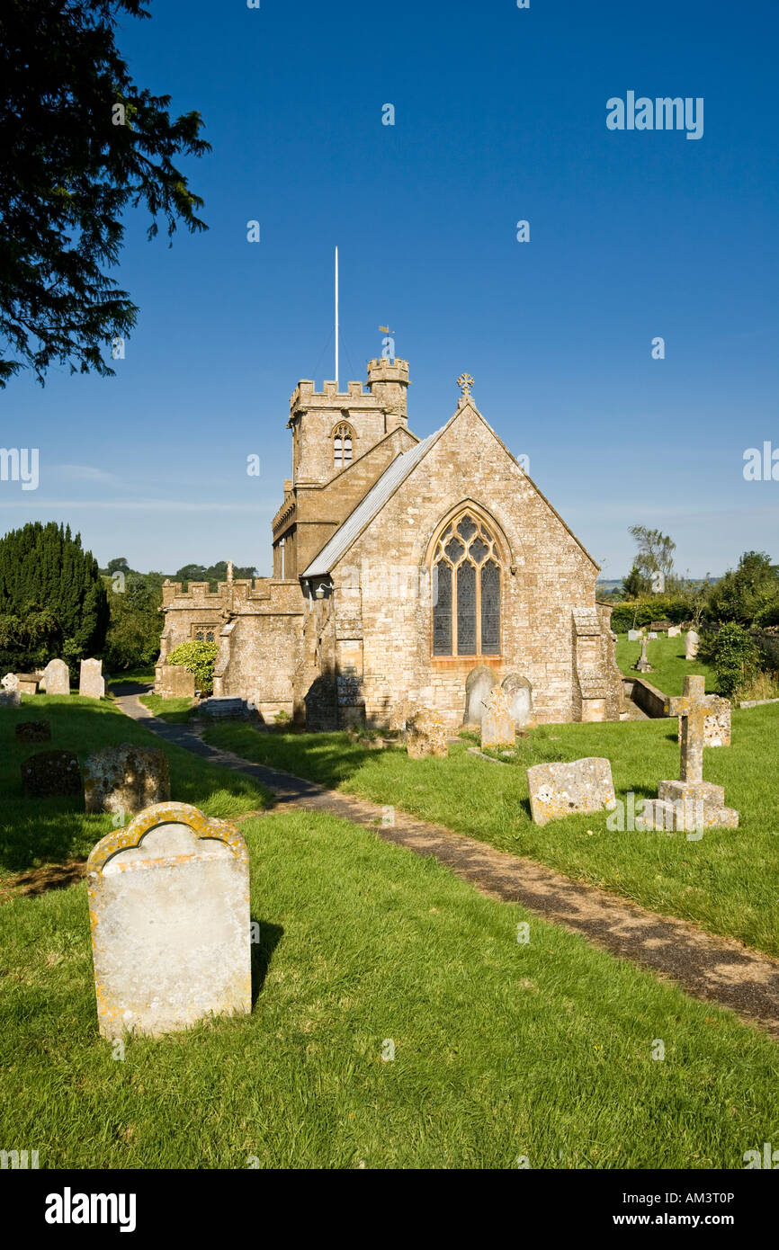 St John the Baptist country church at Broadwindsor, Dorset, UK Stock ...
