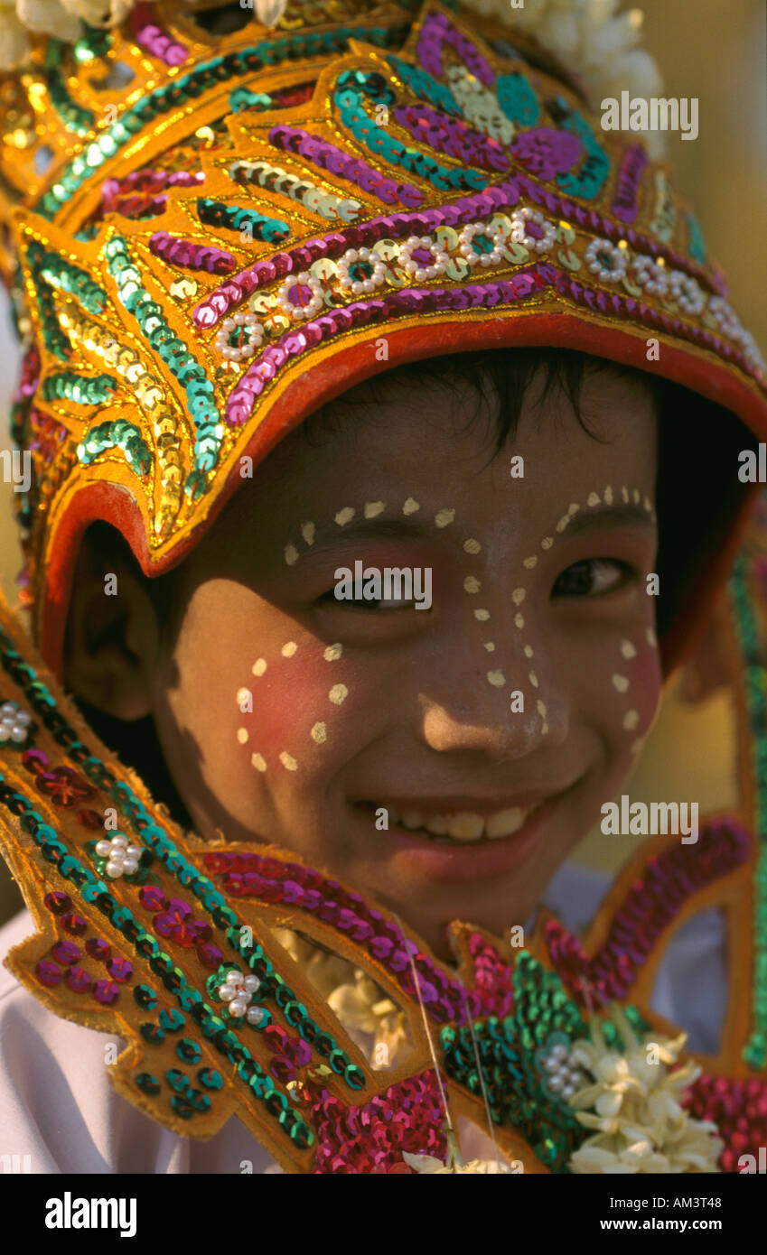 Shinpyu novitiation ceremony myanmar hi-res stock photography and ...