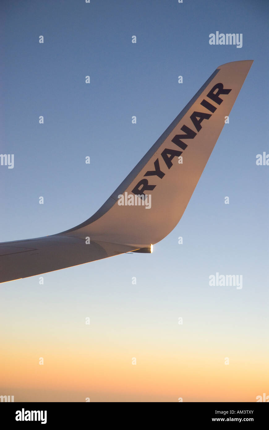 Ryanair name on a wing Stock Photo - Alamy