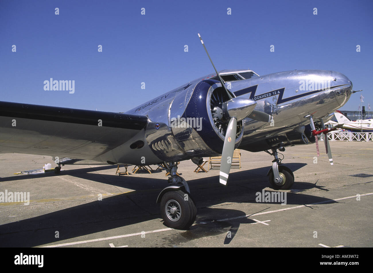 Lockheed 12A Electra Stock Photo - Alamy