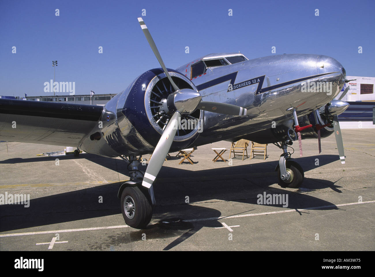 Lockheed 12A Electra Stock Photo - Alamy