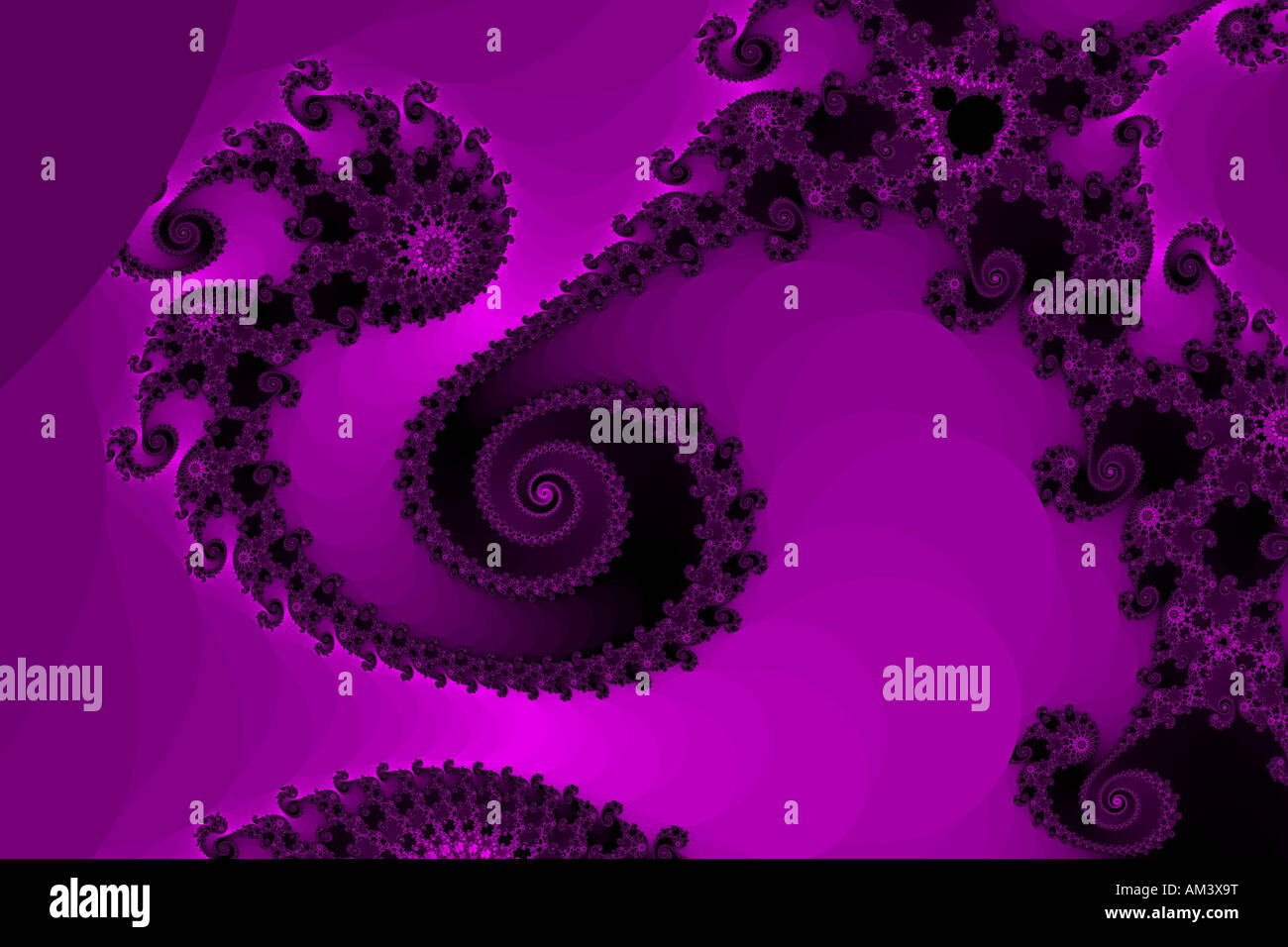 Purple mandelbrot fractal hi-res stock photography and images - Alamy