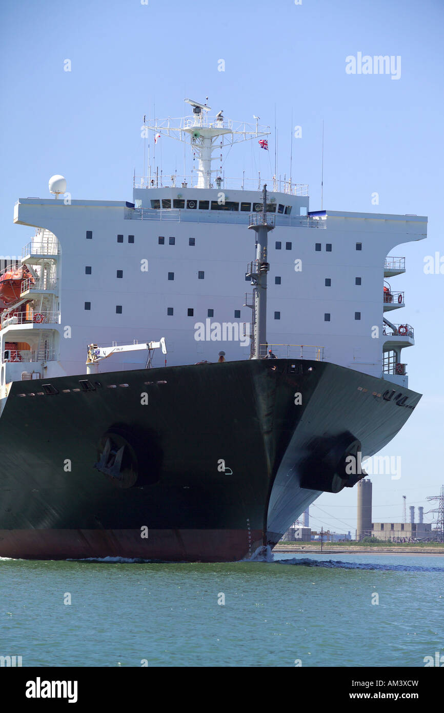 container ship CP Liberator in the river medway Thames estuary Stock ...