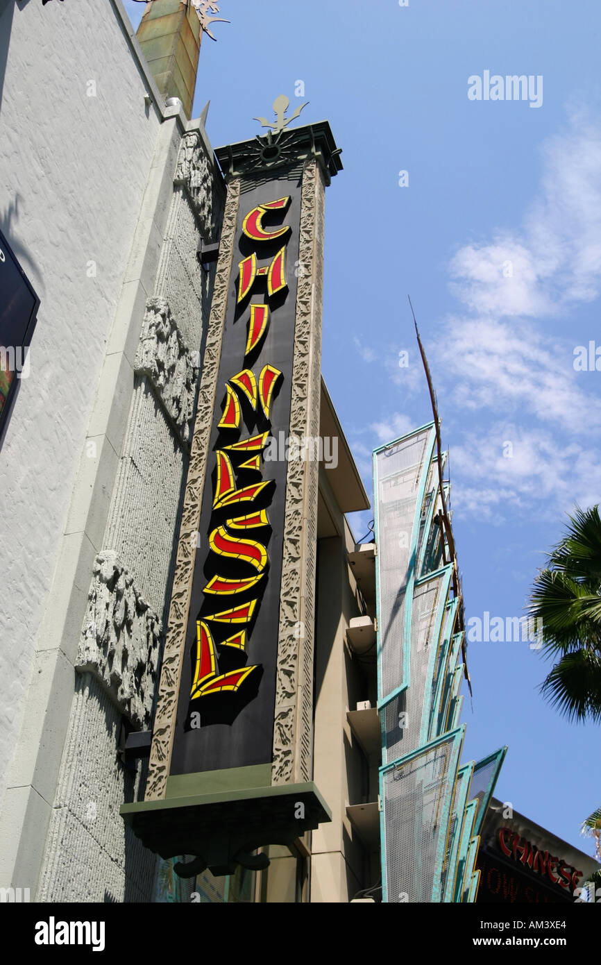 Chinese Theater sign Hollywood CA Stock Photo - Alamy