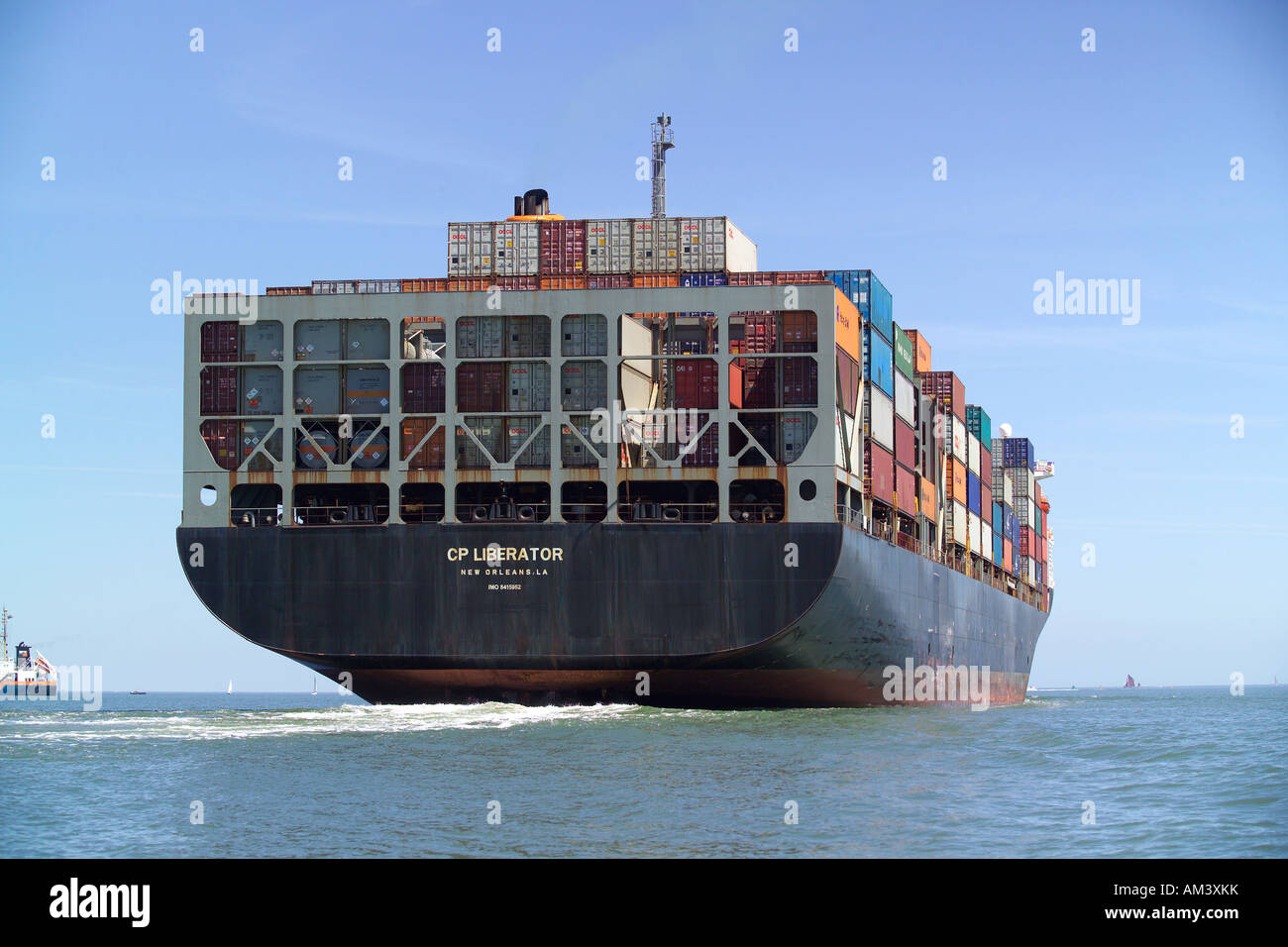 container ship CP Liberator in the river medway thames estuary Stock ...