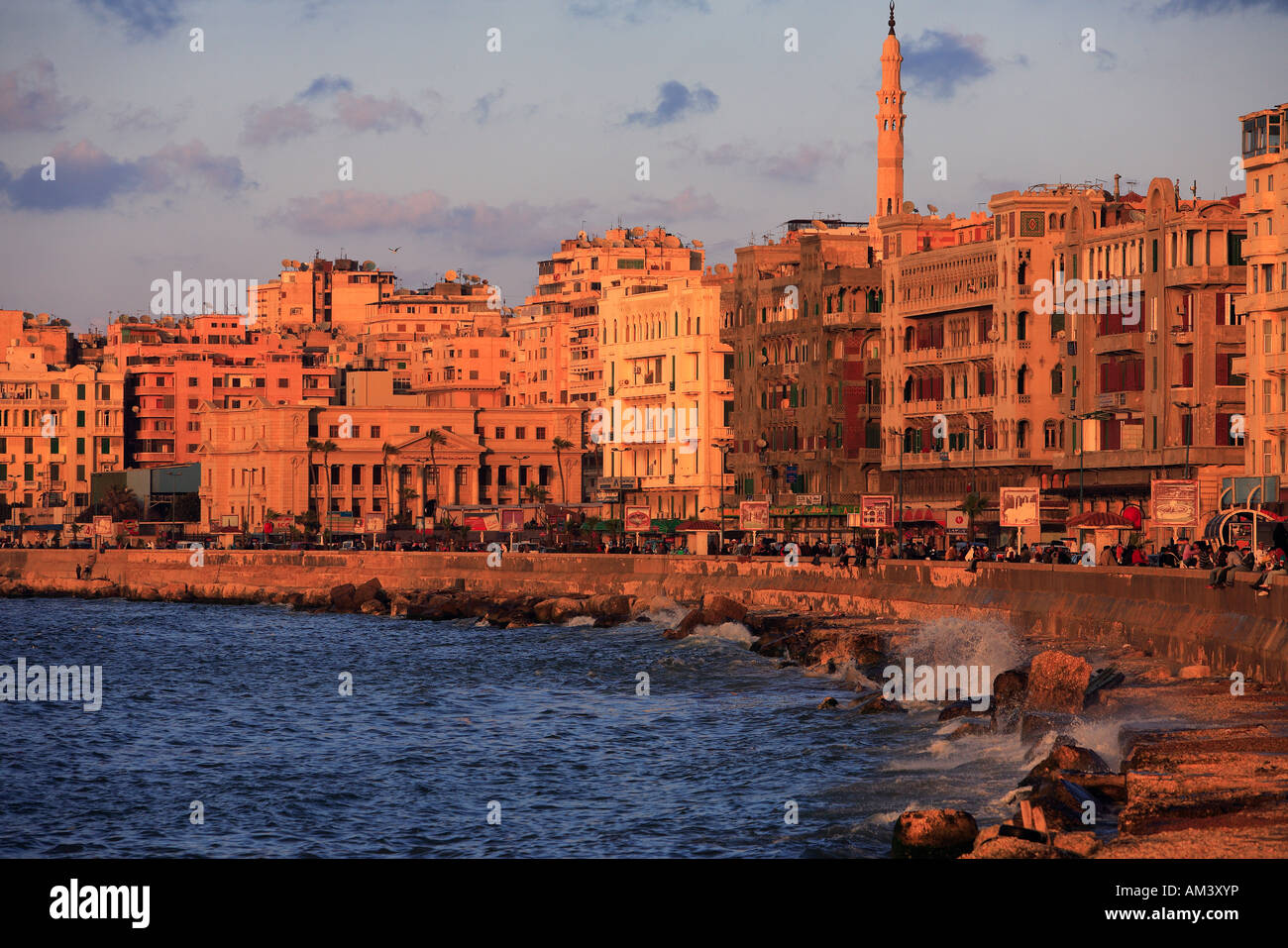Egypt, the Mediterranean coast, Alexandria, Corniche Stock Photo - Alamy