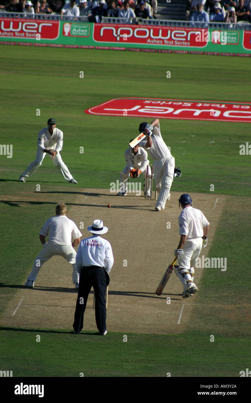 England v Australia final Ashes Test 2005 Stock Photo - Alamy