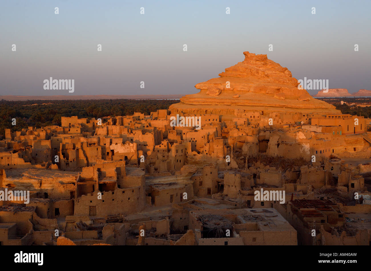 Egypt, the Libyan Desert, Siwa, Shalli vestiges, former oasis capital ...
