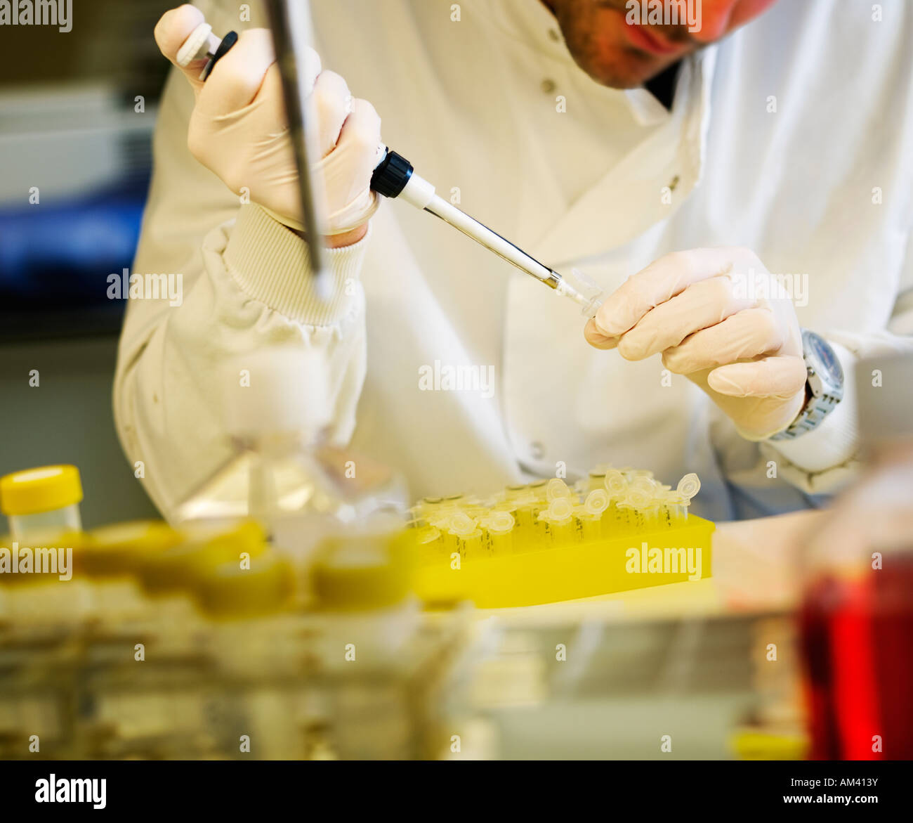 Laboratory work clinical trials research testing. No model release ...