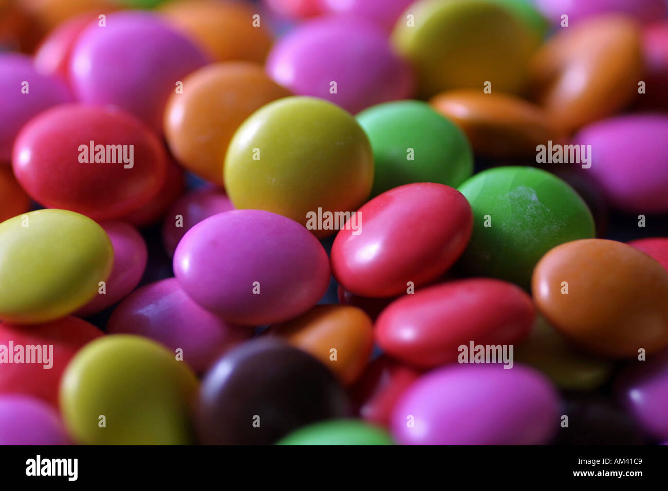 Coloured spherical sweets candy abstract close up Stock Photo - Alamy