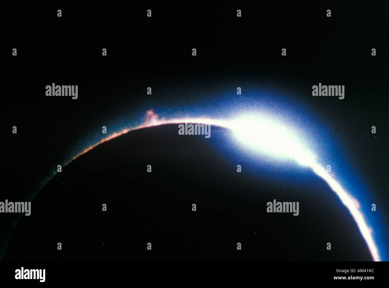 A total solar eclipse with the diamond ring effect Stock Photo - Alamy