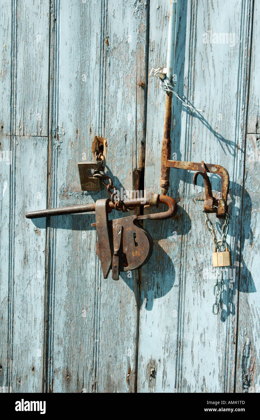 Old rusty lock Palazzolo Acreide on the Monti Iblei Province of ...