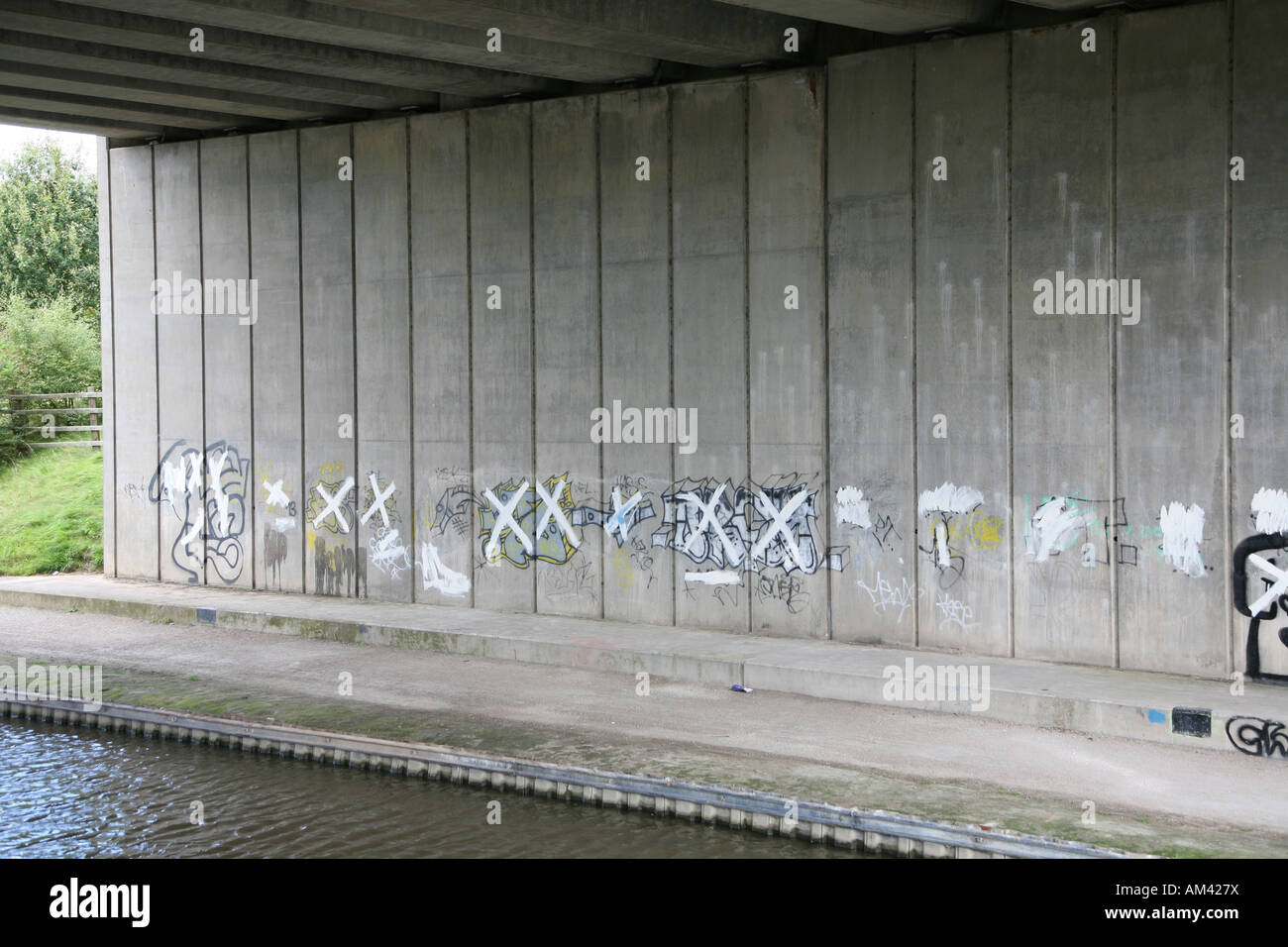 Underpass with Graffiti 001 Stock Photo - Alamy