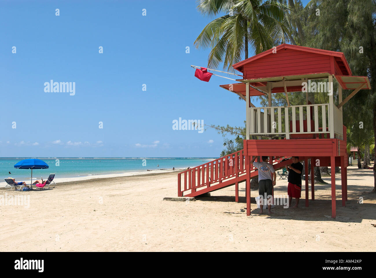 Beach of Luquillo, Puerto Rico, USA Stock Photo - Alamy
