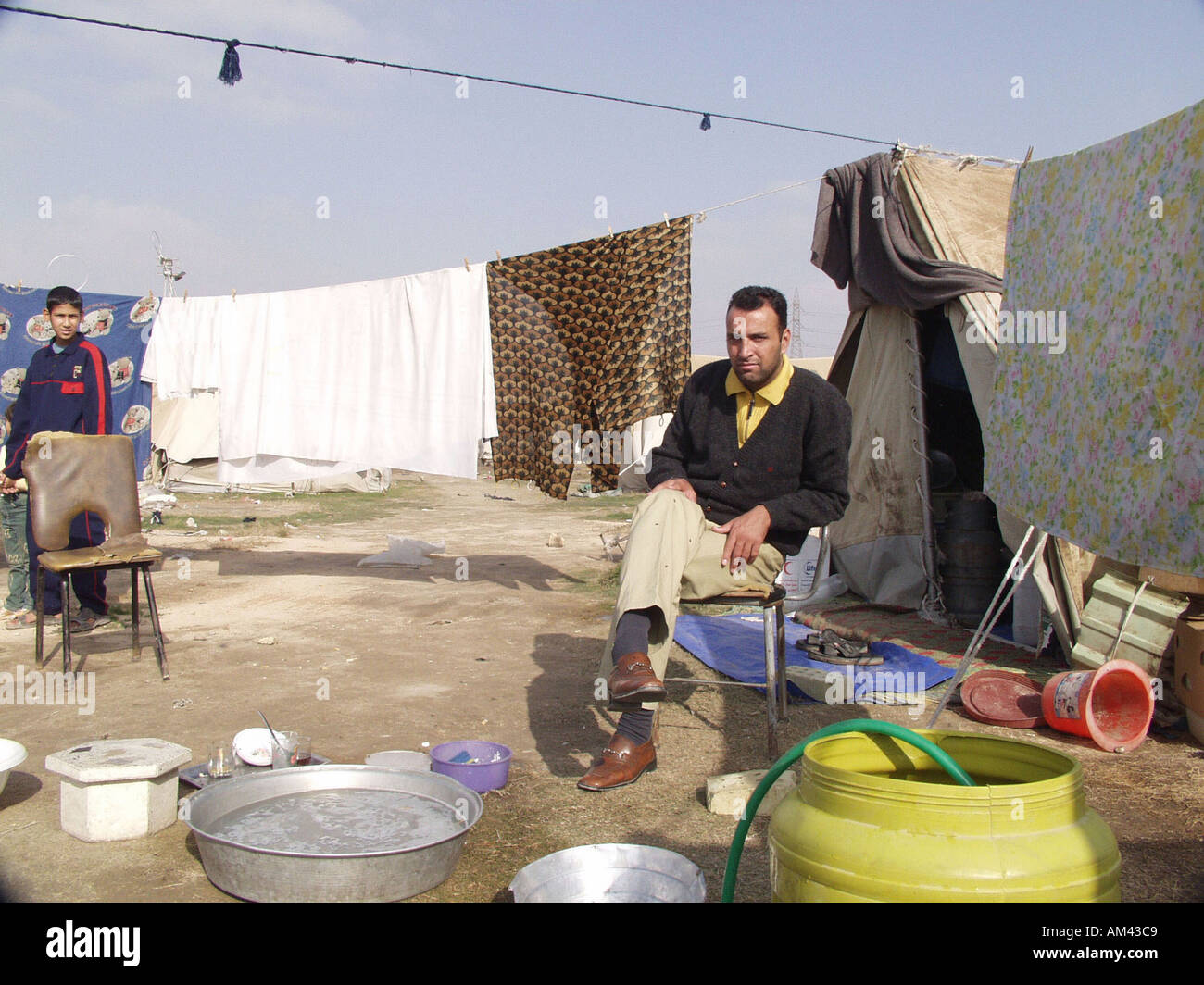 Refugee Camp with mostly palestinians in Baghdad Iraq Stock Photo - Alamy
