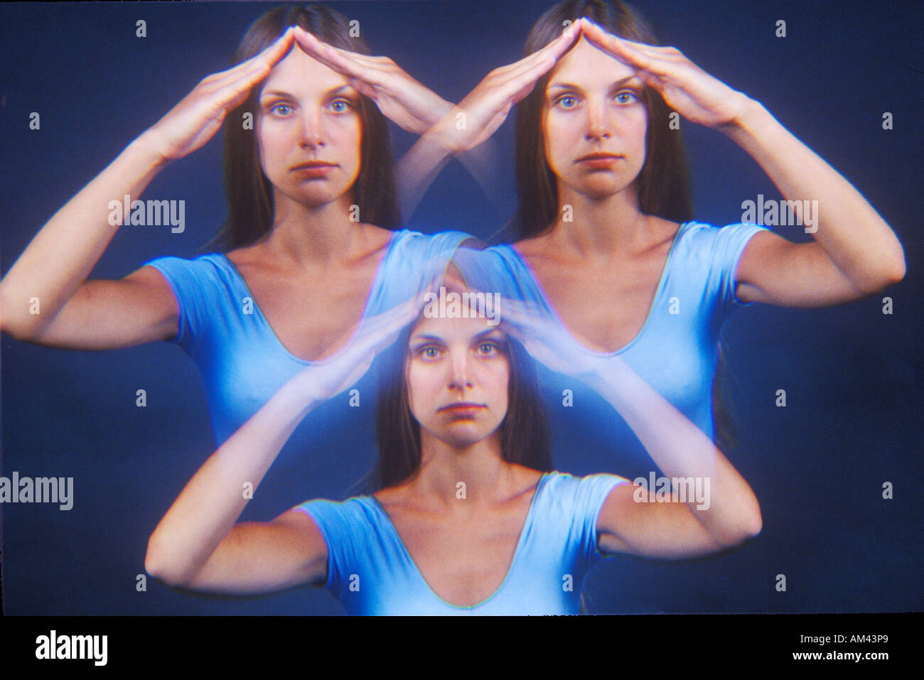 Special effects composite of dancer posing Stock Photo - Alamy