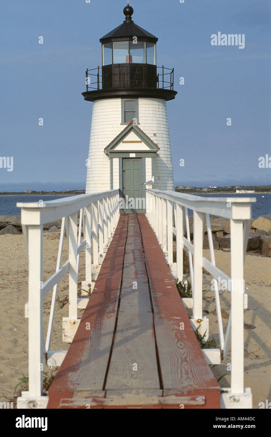 Lighthouse Nantucket Island Stock Photo - Alamy