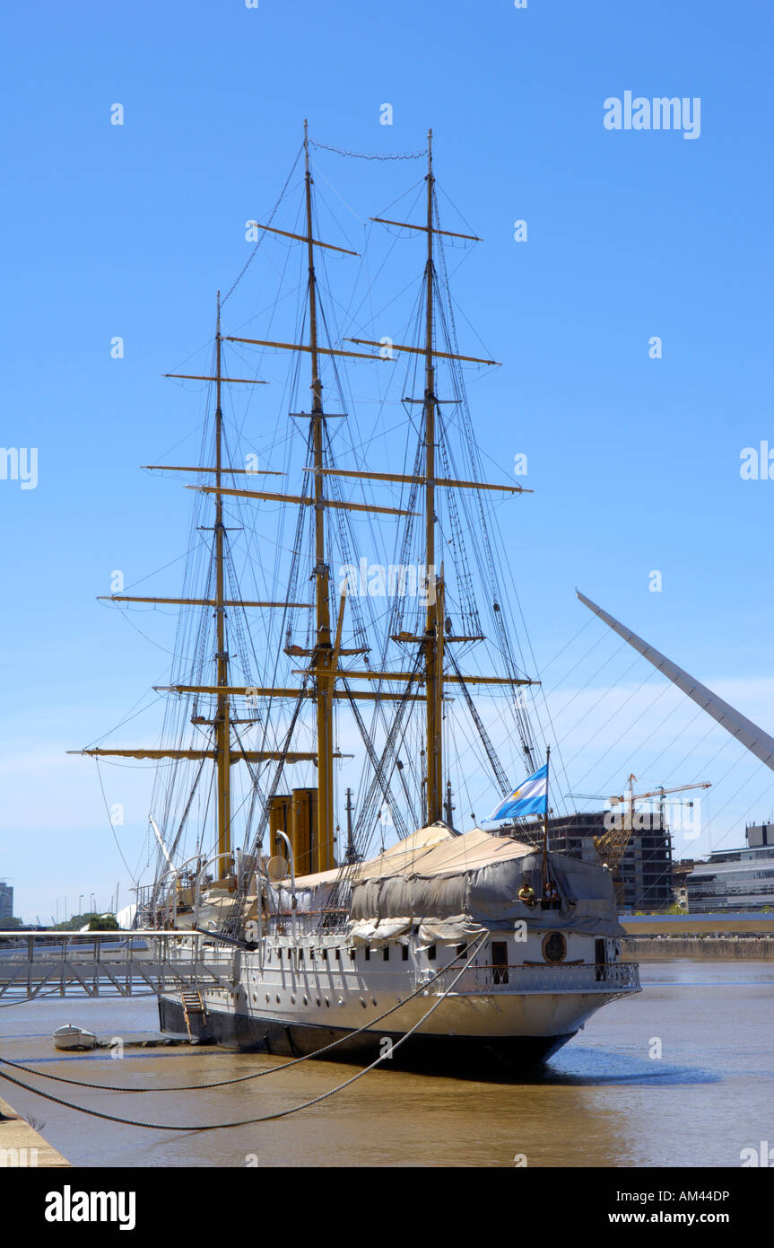 Fragata Sarmiento a retired Argentine Naval cadet ship in Puerto Madero ...