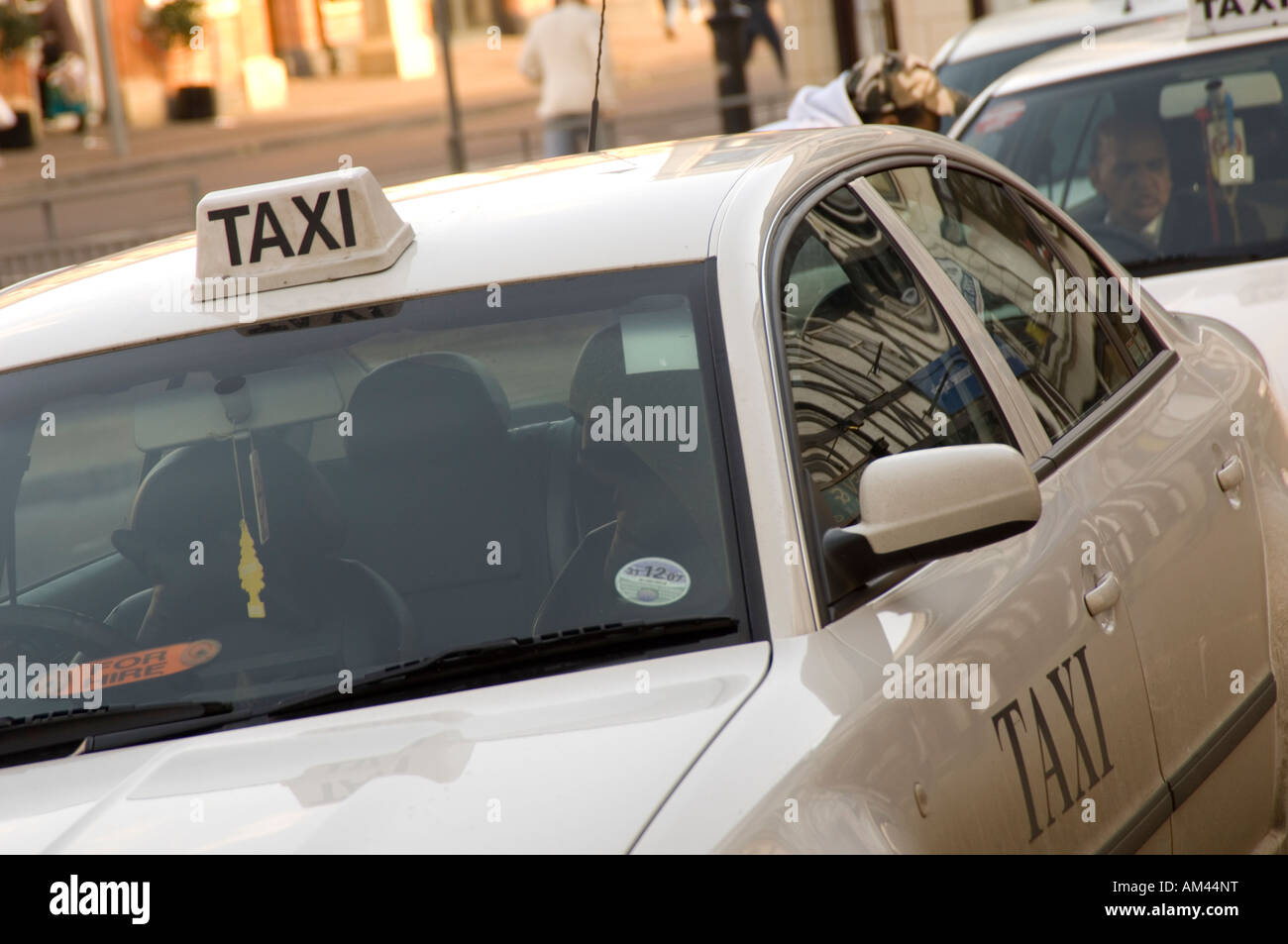 taxi at taxi rank Stock Photo - Alamy