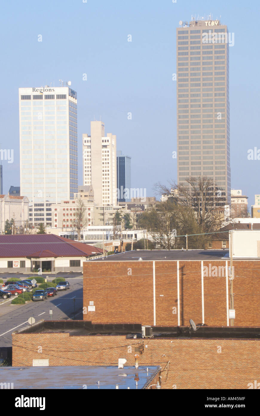 Little rock skyline with color buildings hi-res stock photography and ...
