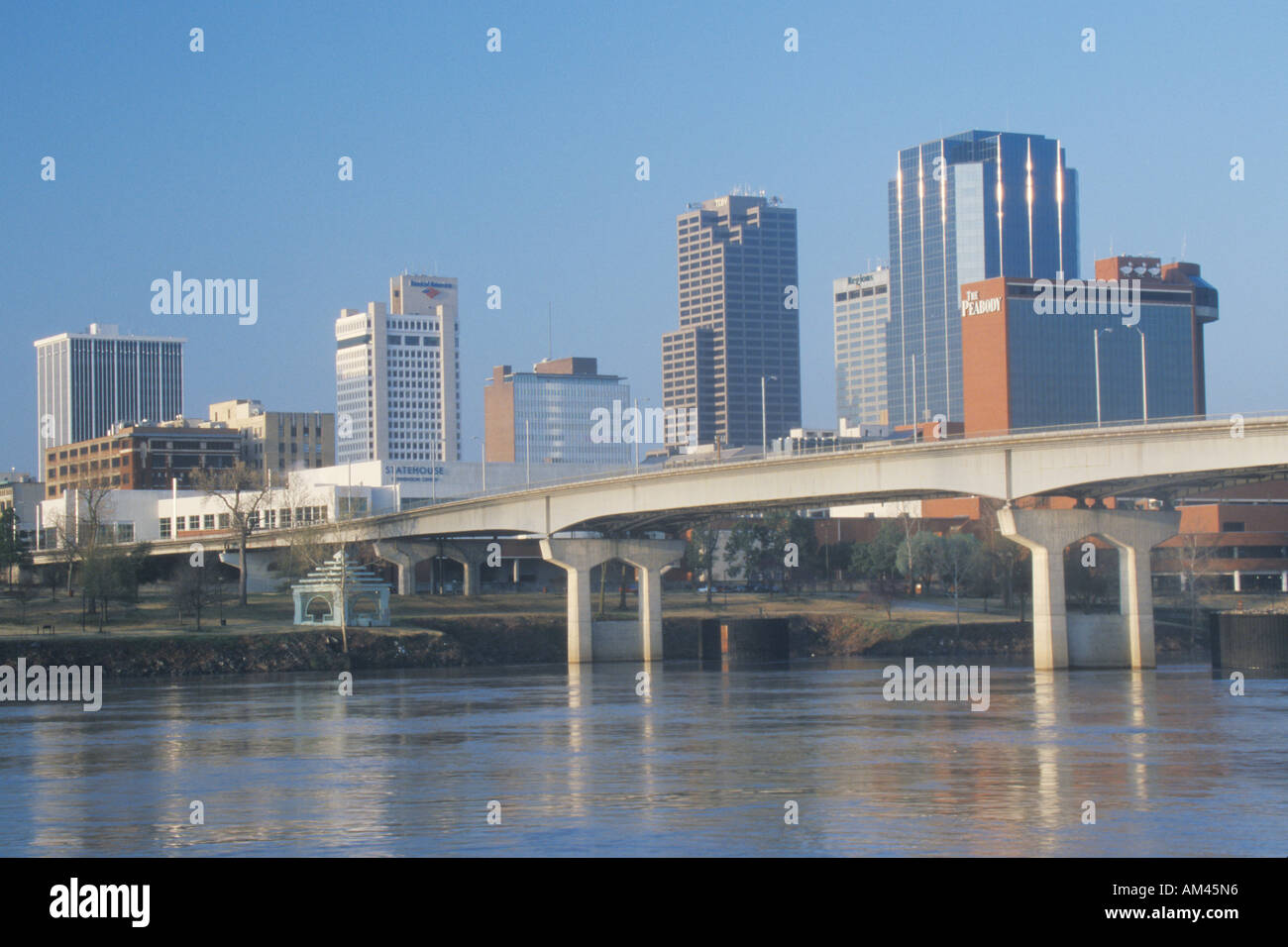 Little rock skyline with color buildings hi-res stock photography and ...