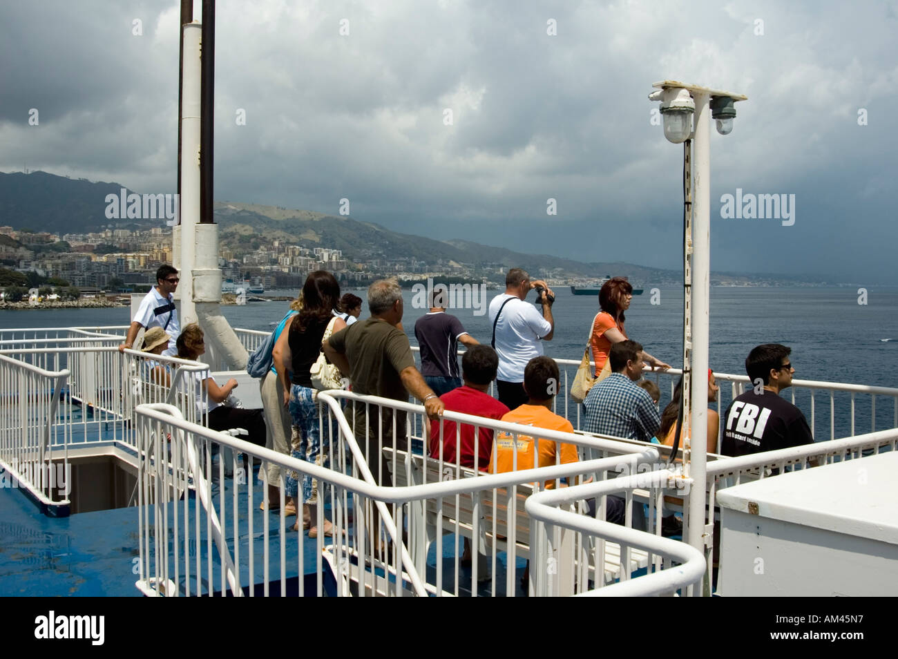 Ferry crossing straits messina hi-res stock photography and images - Alamy