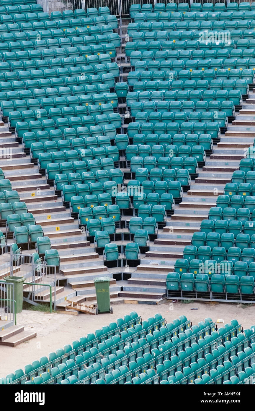 Seats in a stadium Jerusalem Israel Stock Photo - Alamy