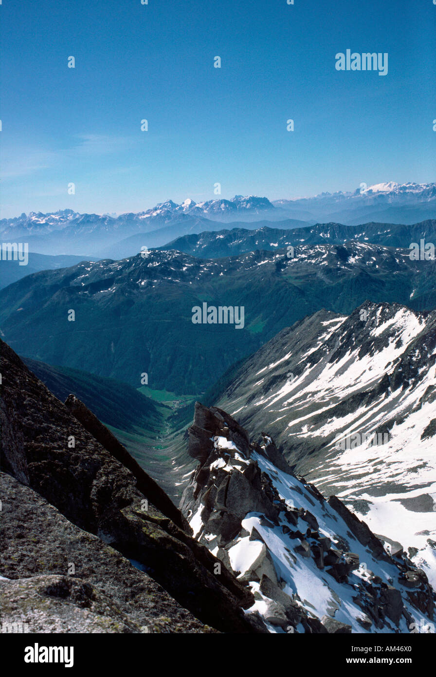 Mountains on the Italian Alps/Austrian Border Stock Photo - Alamy