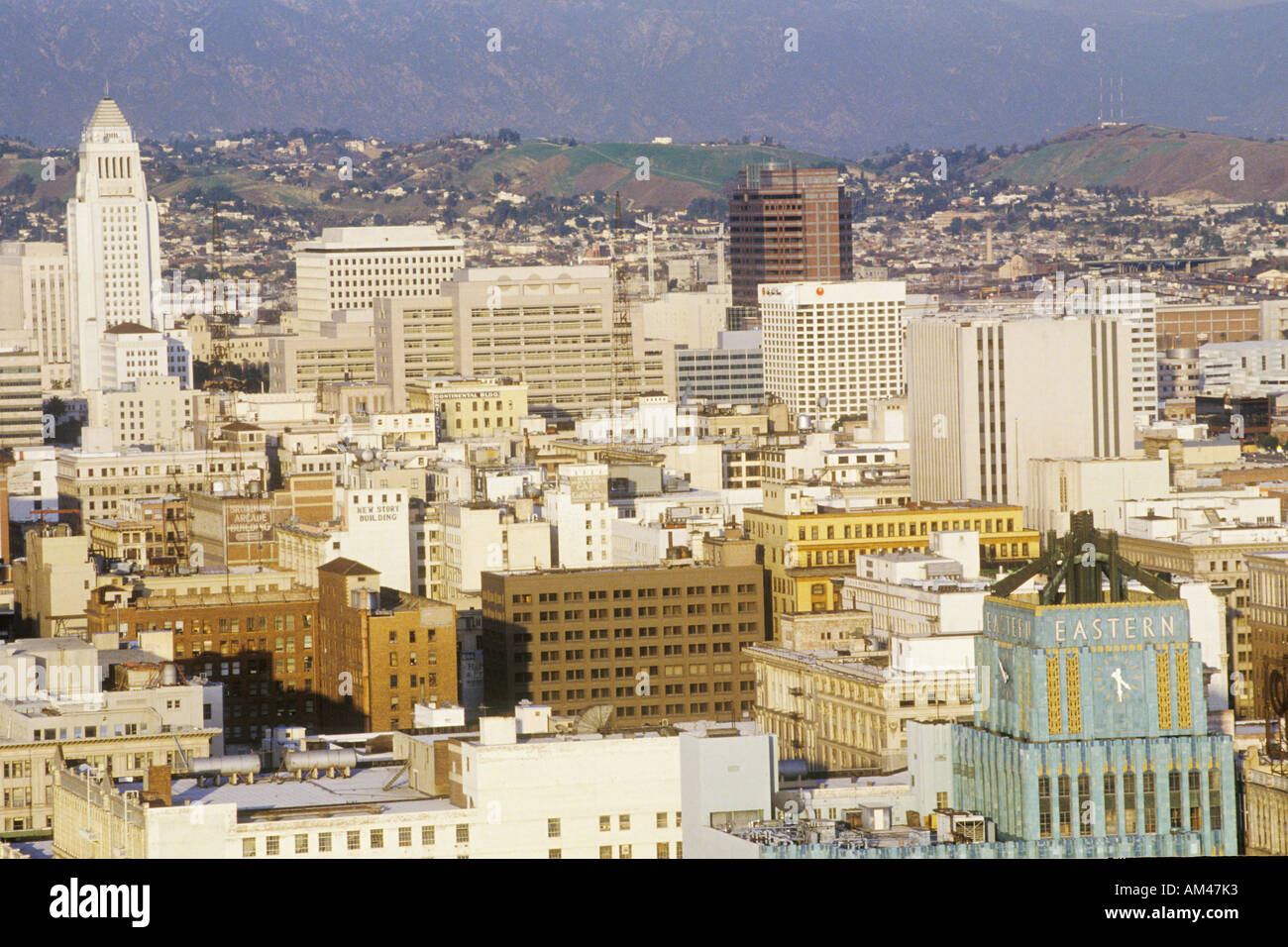 Old Los Angeles skyline Los Angeles California Stock Photo - Alamy