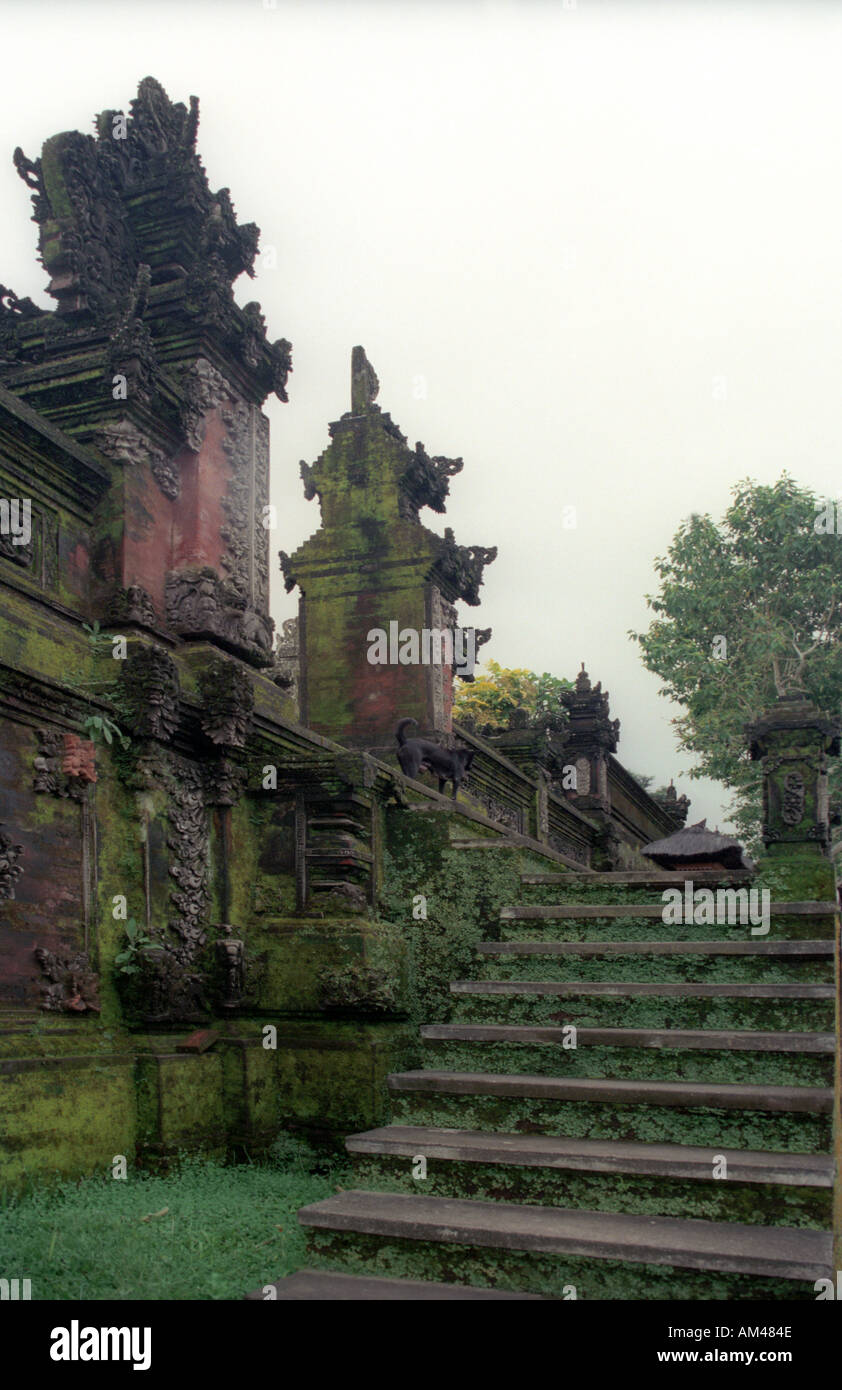 Typical architecture of ancient shrines in Bali Indonesia Stock Photo ...