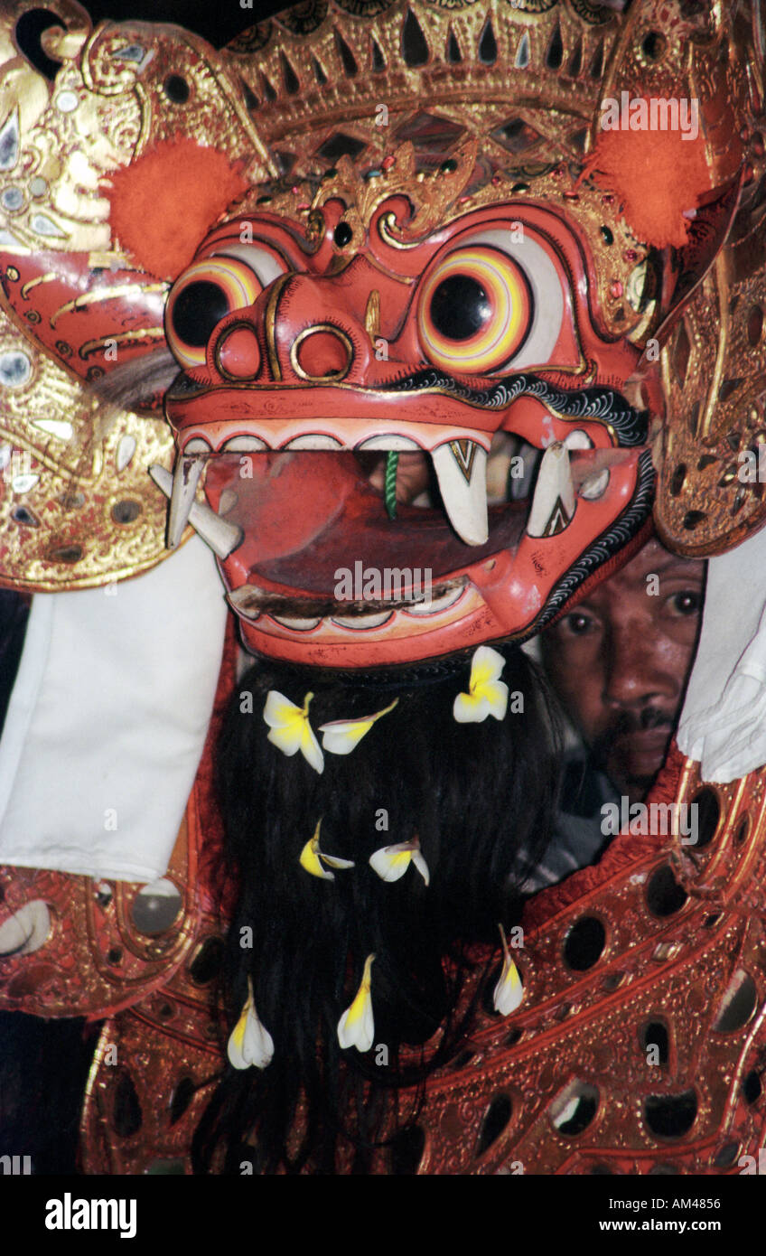 Balinese mask dancer in Bali Indonesia Stock Photo - Alamy