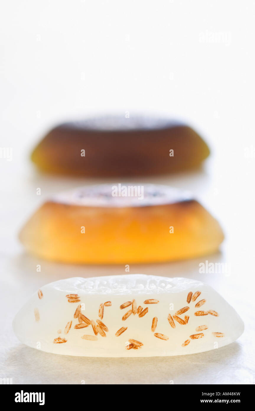 Close-up of soaps in a row Stock Photo - Alamy