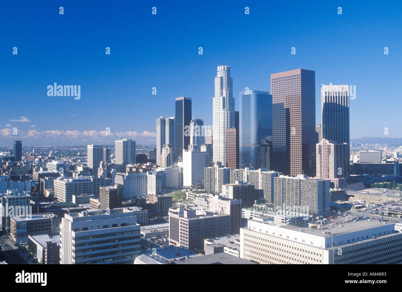 Downtown Los Angeles viewed from the Hollywood Hills Los Angeles ...