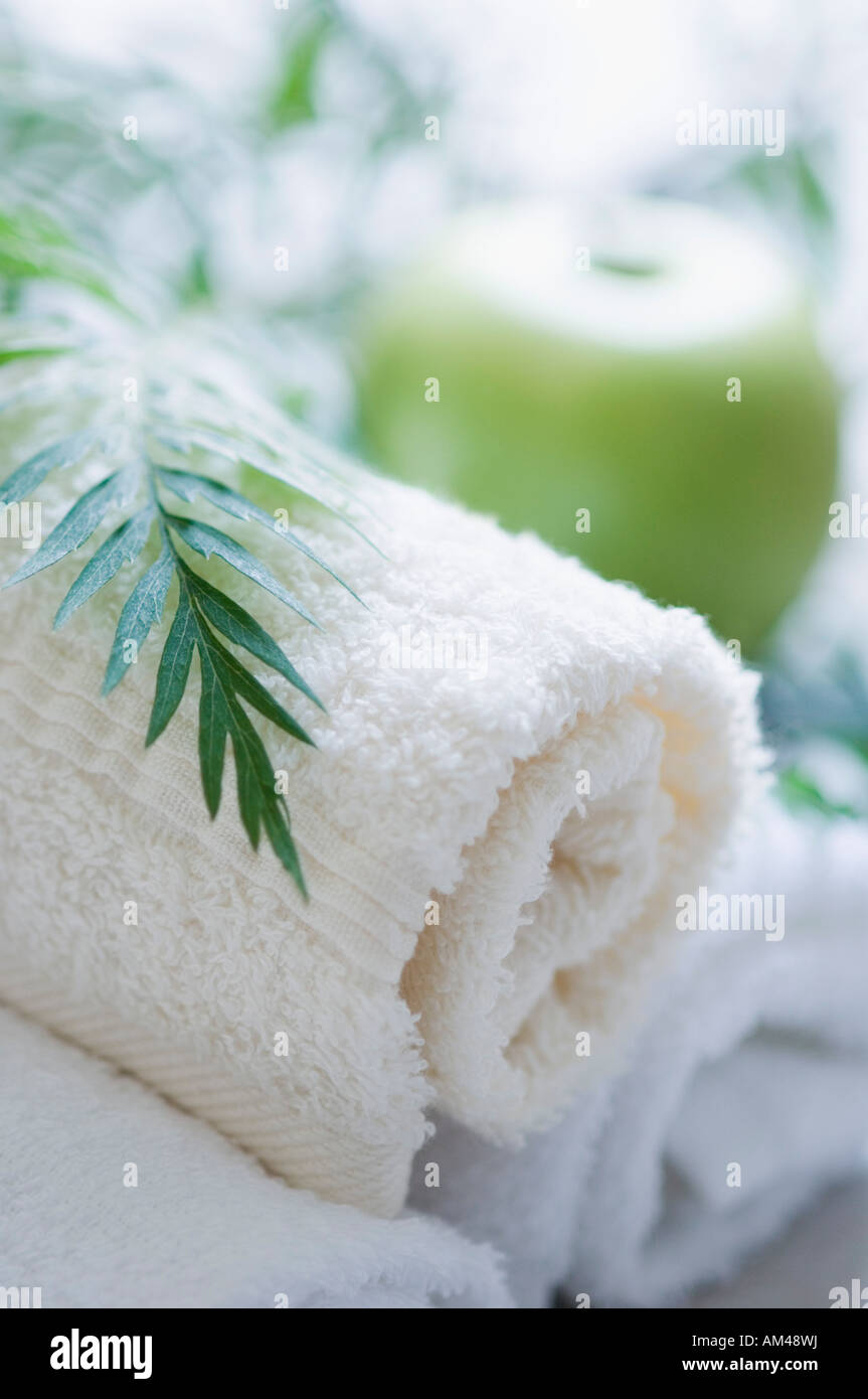 Spa like towels hi-res stock photography and images - Alamy