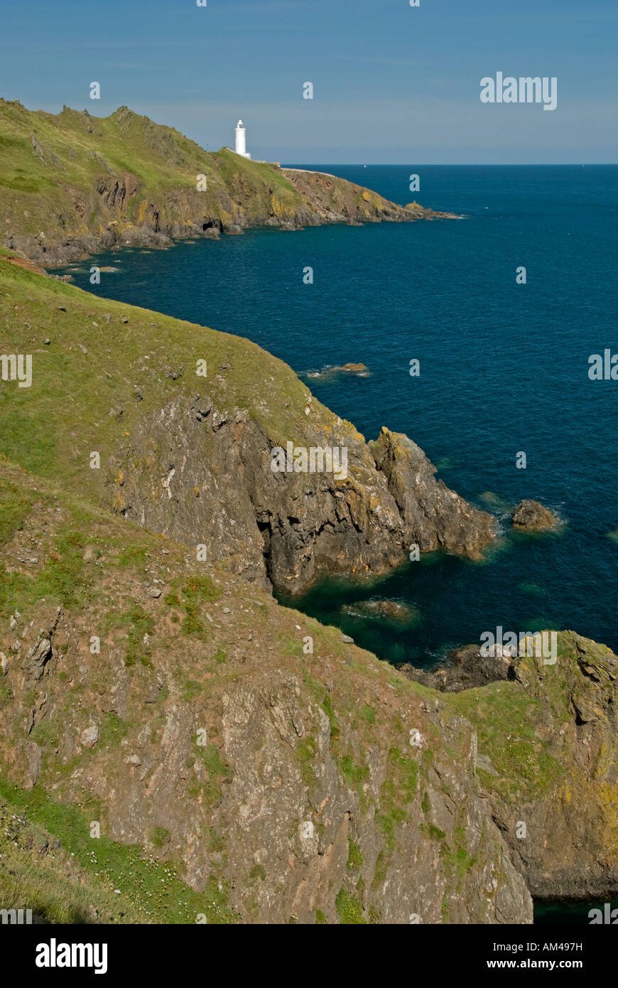 Start Point Lighthouse, South Devon England Stock Photo - Alamy