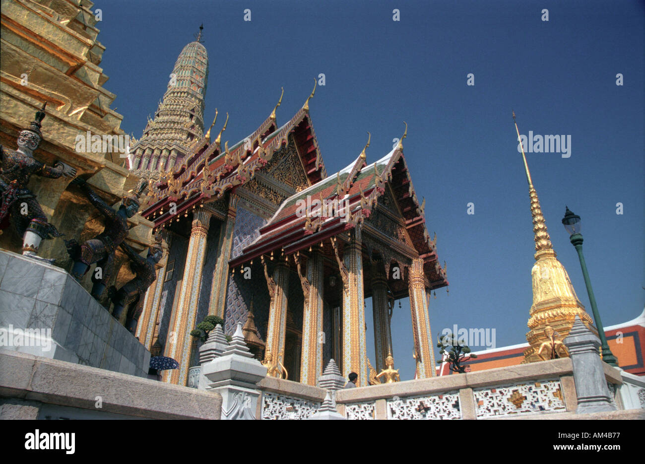 One of the many religious buildings of the royal compound in Bangkok ...