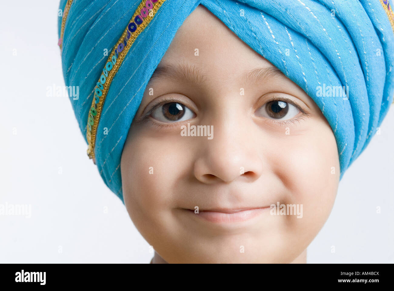 Portrait of a boy smirking Stock Photo - Alamy