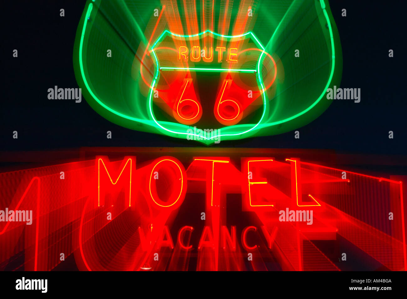 Route 66 neon barstow hi-res stock photography and images - Alamy