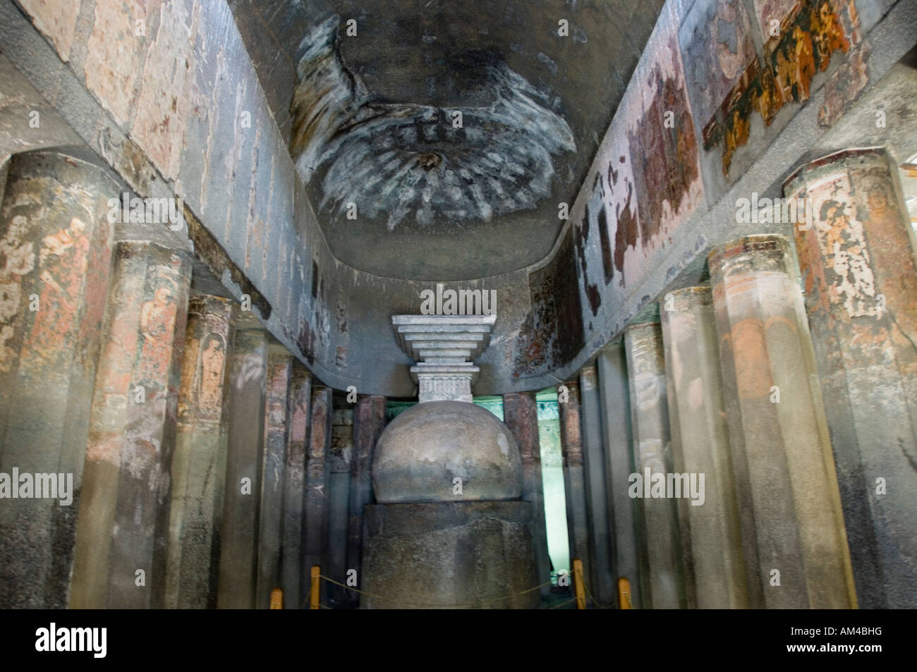Columns in cave maharashtra india hi-res stock photography and images ...