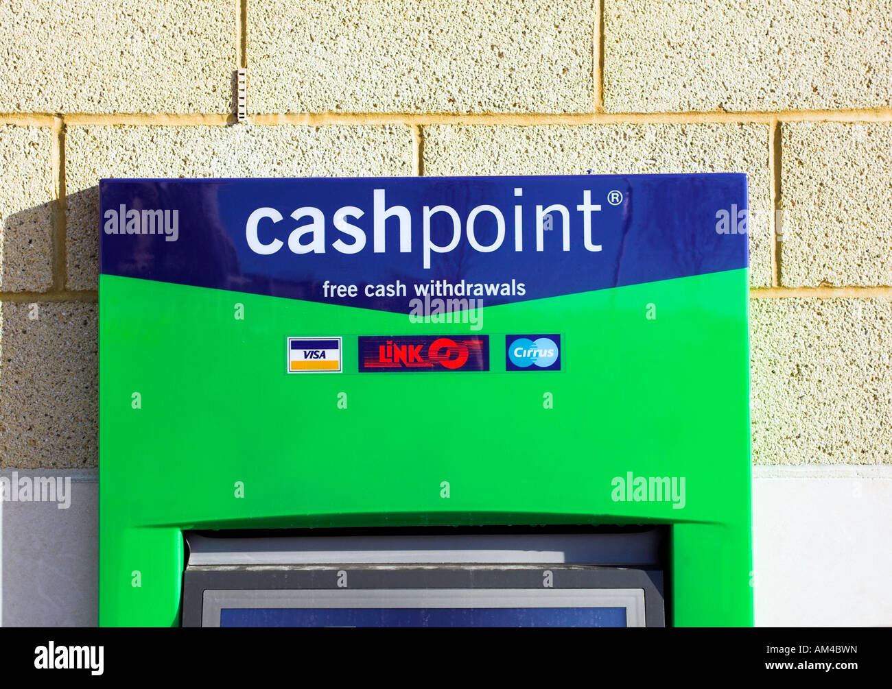 Automatic teller machine outside a bank Stock Photo - Alamy