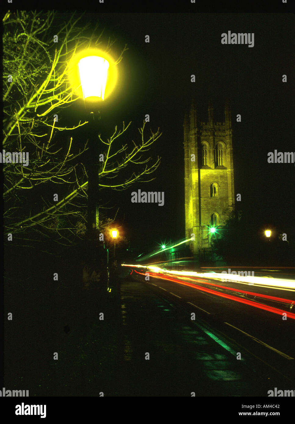Magdalen college Oxford and bridges Stock Photo - Alamy